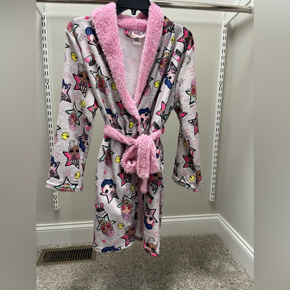 L.O.L. Surprise! | Pajamas | Lol Surprise Pink And Gray Kids Robe ...